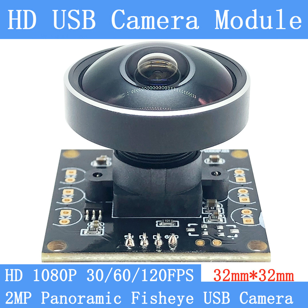 Jual Plug Play 200W 360° Panoramic Fisheye Wide-angle Webcam CCTV OTG ...