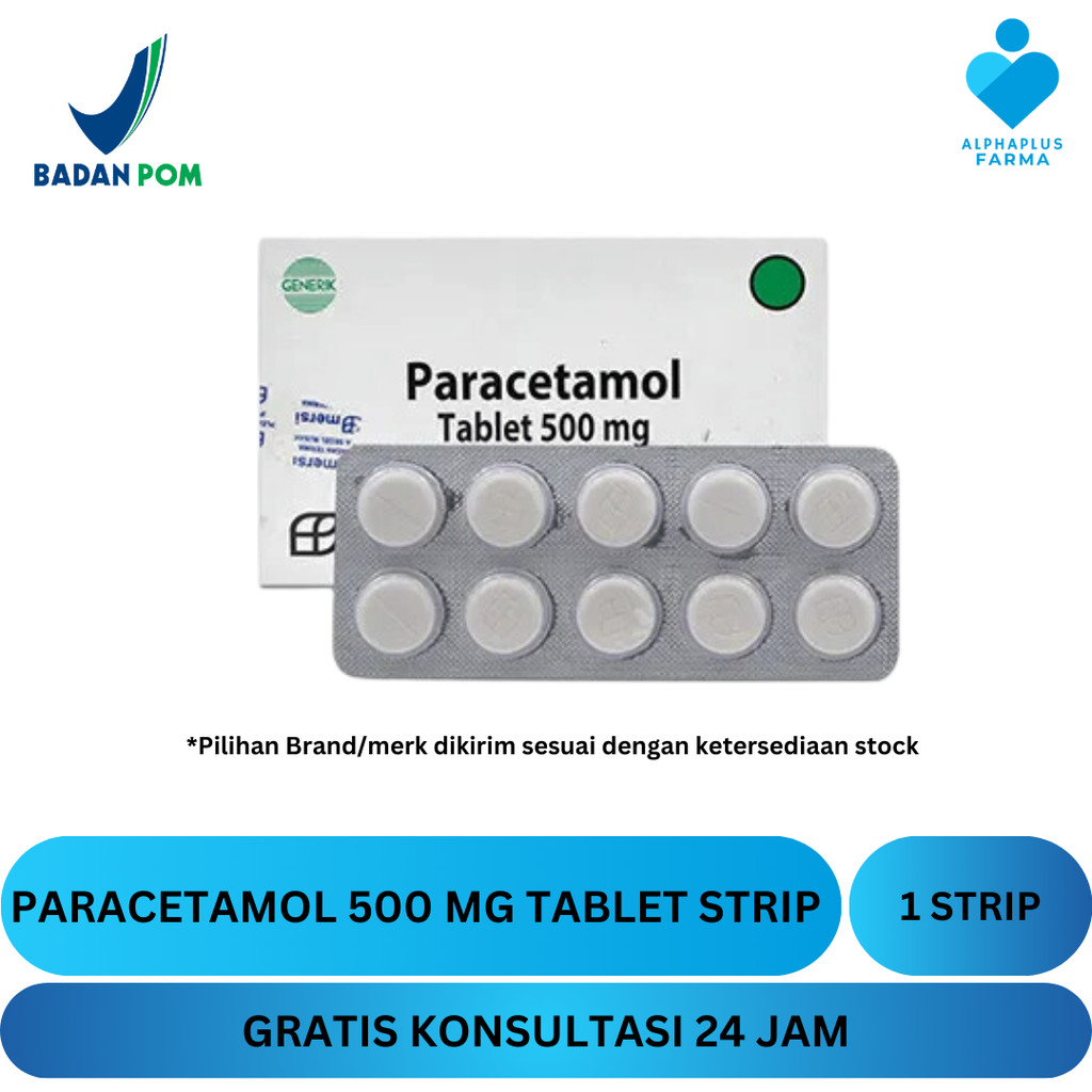 Jual Paracetamol 500 mg 10 Kaplet / Meredakan Demam | Shopee Indonesia