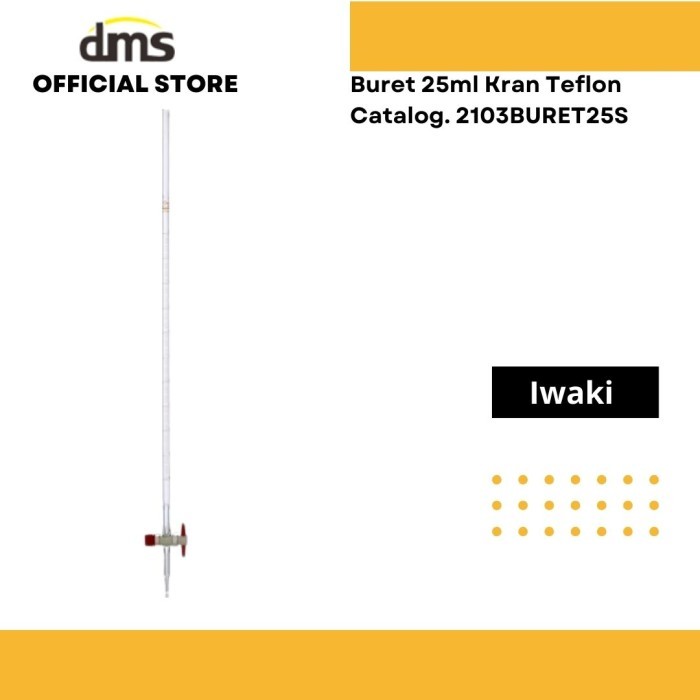 Jual Buret 25ml Kran Teflon Iwaki | Shopee Indonesia