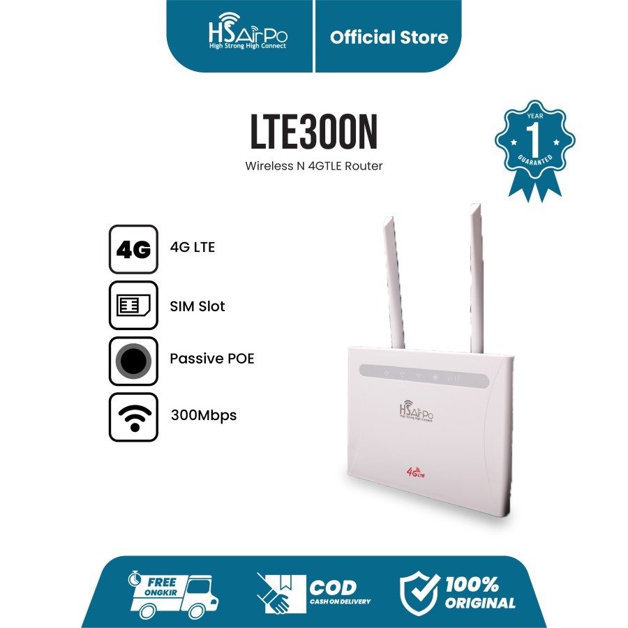 Jual HSAirPo LTE300N Router 4G LTE SimCard 300Mbps M | Shopee Indonesia
