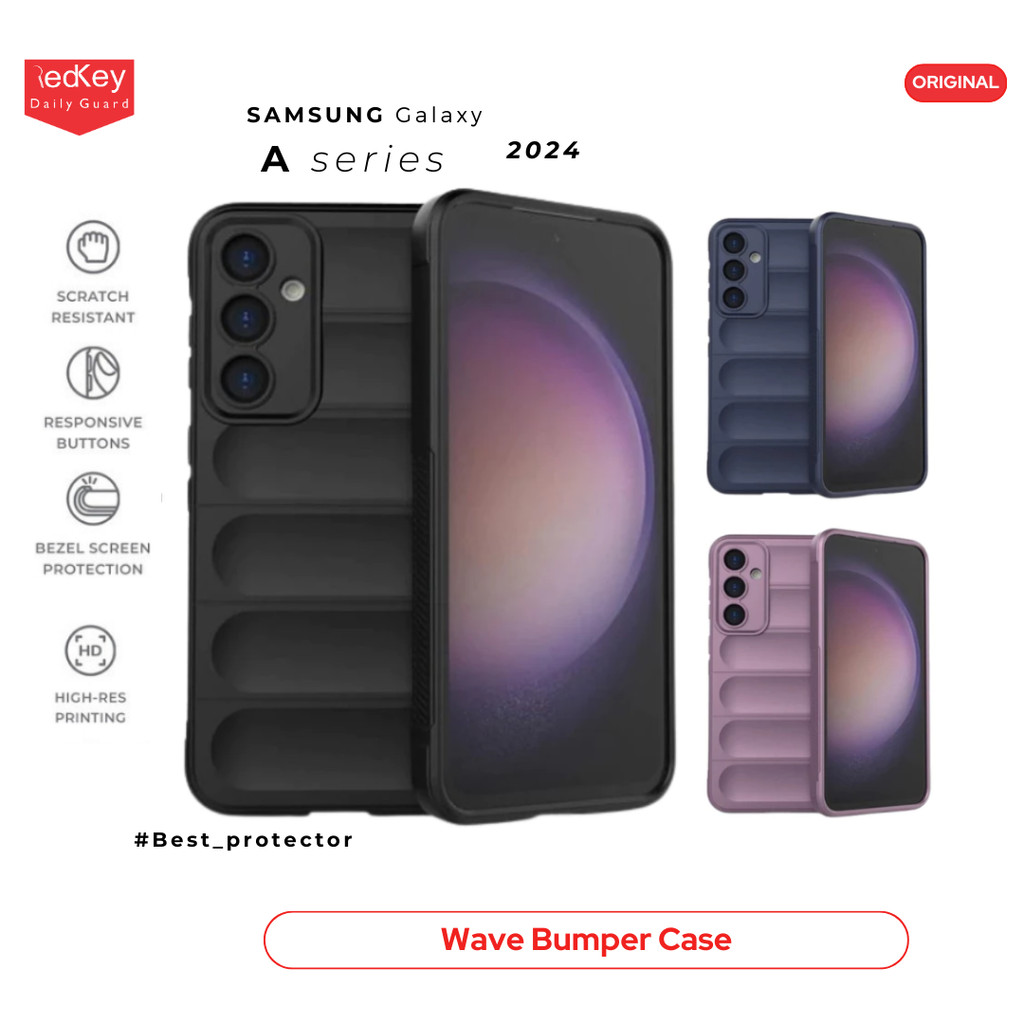 Jual Case Samsung Galaxy A16 A26 A36 A56 5G Redkey Bumper Wave Armor | Shopee Indonesia