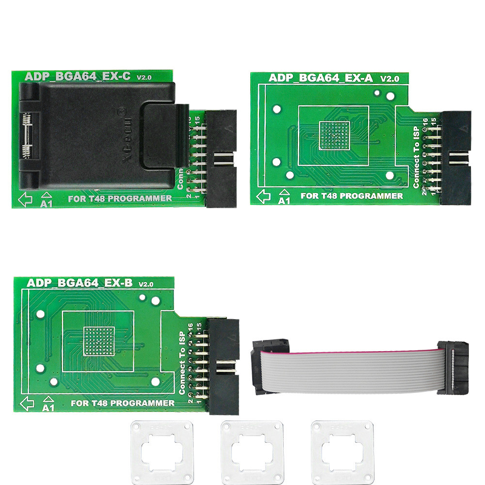 Jual Original BGA64 3-in-1 V2 Adapter IC socket for XGecu T48 progammer ADP_BGA64_EX-A EX-B EX-C ...