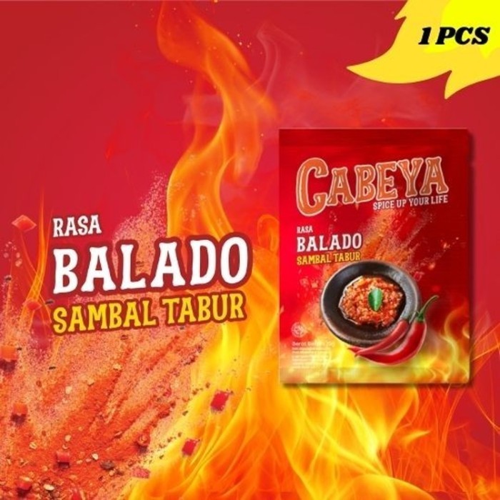 Jual Cabe Bubuk Sachet Rasa Balado 15gr Cabeya | Shopee Indonesia