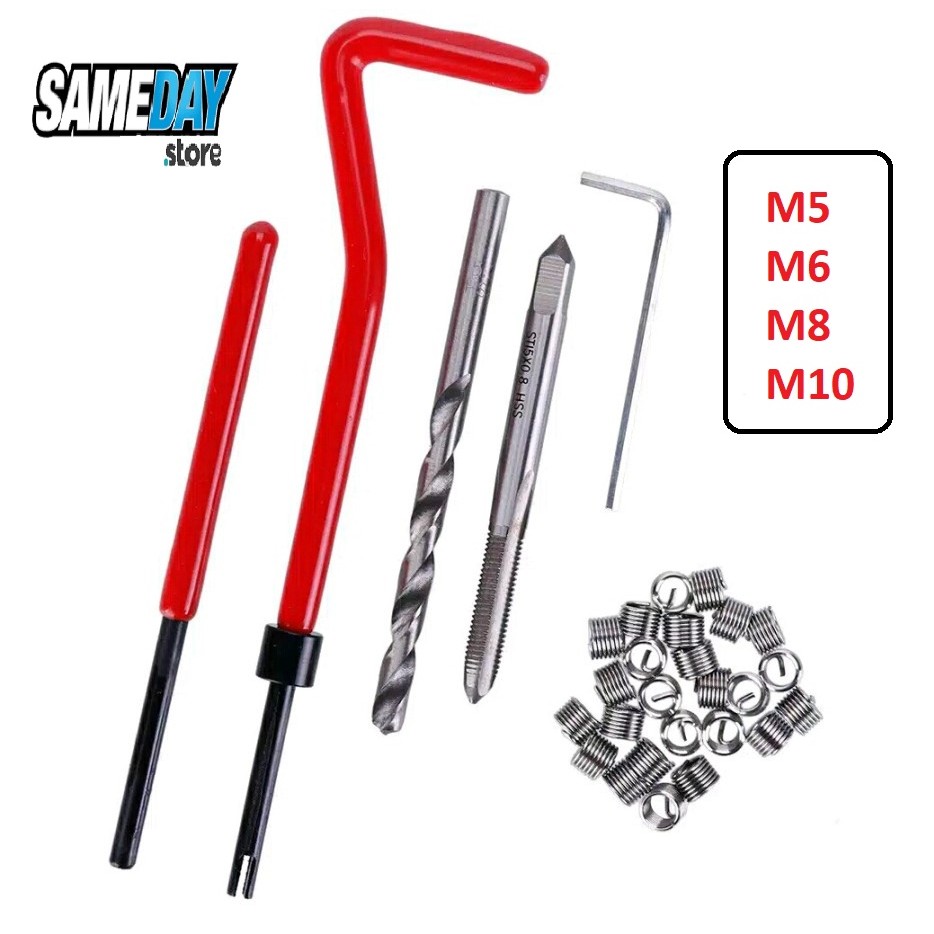 Jual Tap Recoil M5 M6 M8 M10 M12 Kit Set Helicoil Thread Repair Drat ...