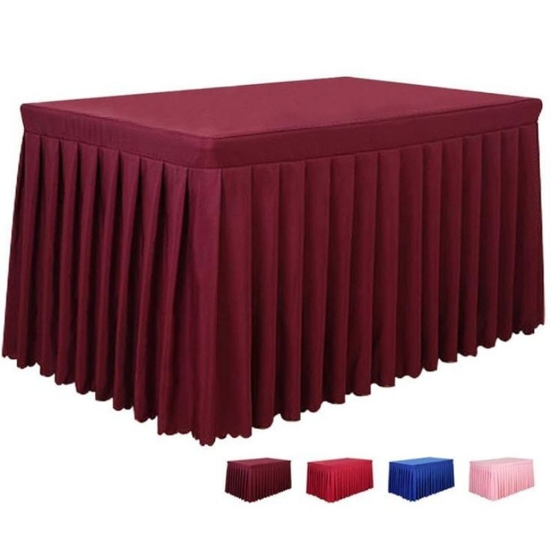 Jual cover meja uk 120 x 61 tinggi 75 cm bahan kain filamin bisa ...