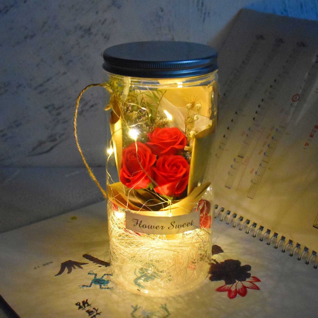 Jual Lampu Bunga Mawar Dekorasi LED Eternal Flower Dome Glass | Shopee ...