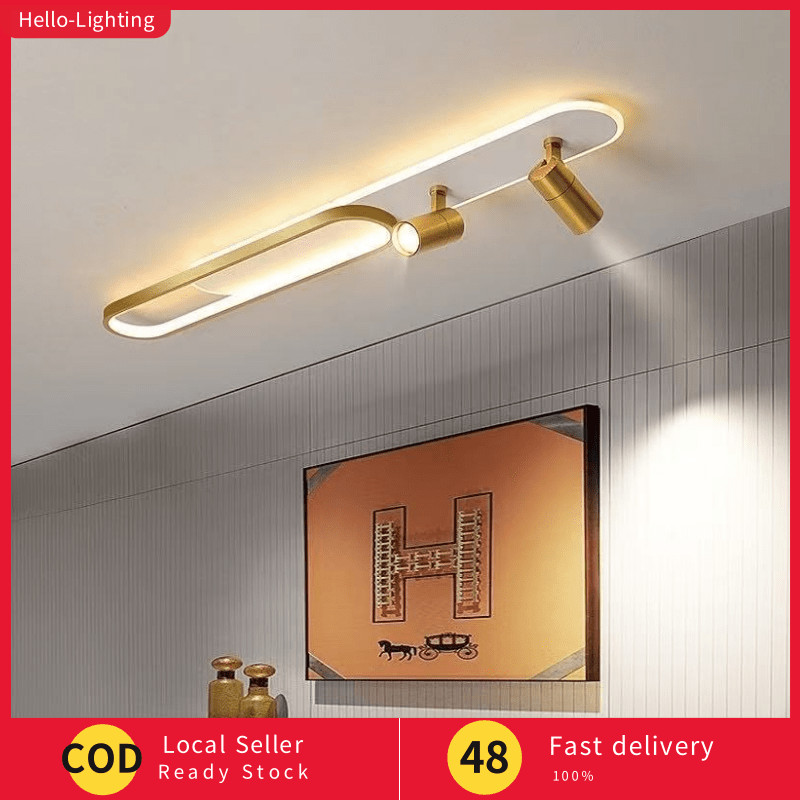 Jual 【Halo】Lampu Plafon Lorong Koridor LED 3 Warna Modern Lampu Hias ...