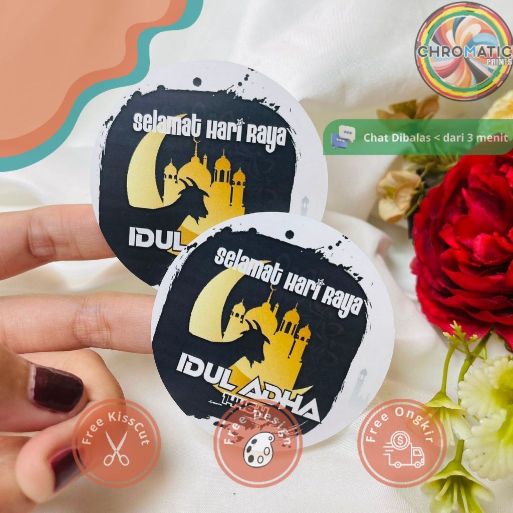 Jual chromatic Sticker Selamat Hari Raya Idul Adha Sticker Lebaran Haji ...