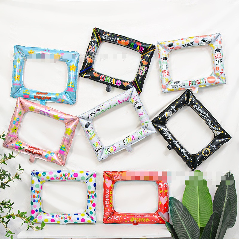 Jual FRAME BALON BIRTHDAY PHOTO BOOTH ALUMINIUM FOIL BINGKAI FOTO ...