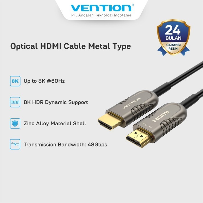 Jual Vention Kabel HDMI Optical Fiber Cable 8K 60Hz 100M - AAZ | Shopee Indonesia