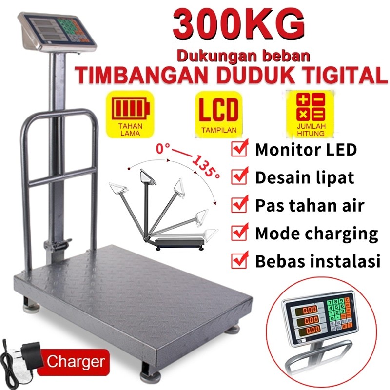 Jual Timbangan-Duduk-Digital-Kapasitas-300KG-150KG-Electrik-Platform-Timbangan-Sayur-Timbangan ...