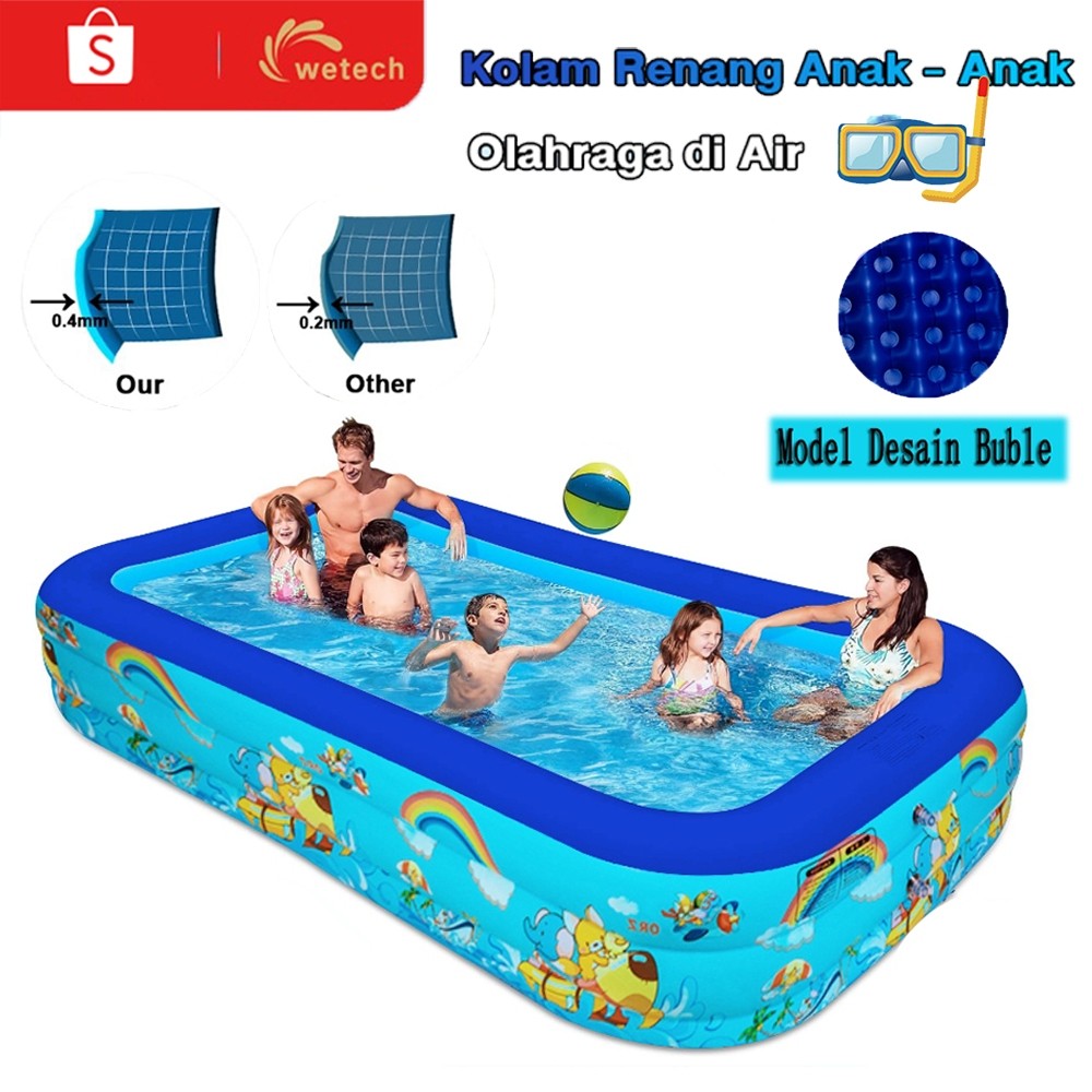 Jual WETECH Kolam Renang Anak Jumbo 3 Meter 3-Ring Kolam Renang Anak ...
