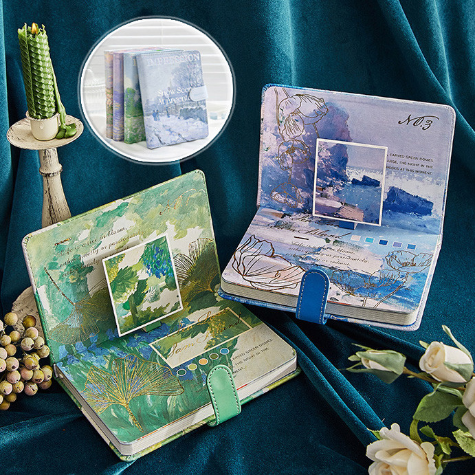 Jual 【MOREBI】Full Color Buku Diary Hardcover Notebook Rosyposy Nature ...