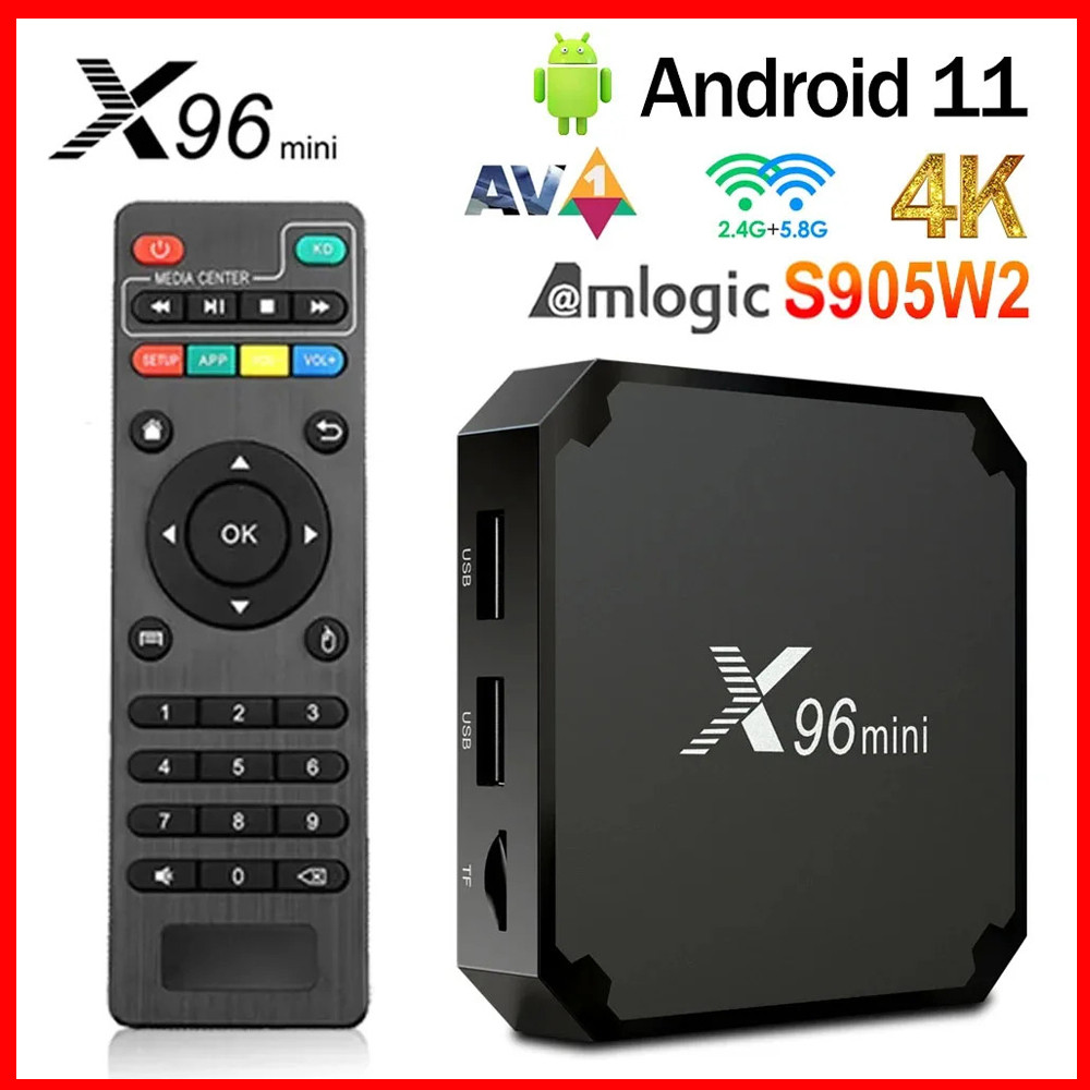 Jual X96 Mini Amlogic S905W2 Set Top Box 2.4G/5G WiFi Android 11.0 ...