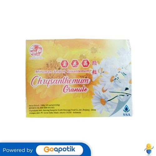 Jual Huang Gong Ssa Chrysanthemum Granule Gram Box 10 Sachet (200 Gram ...