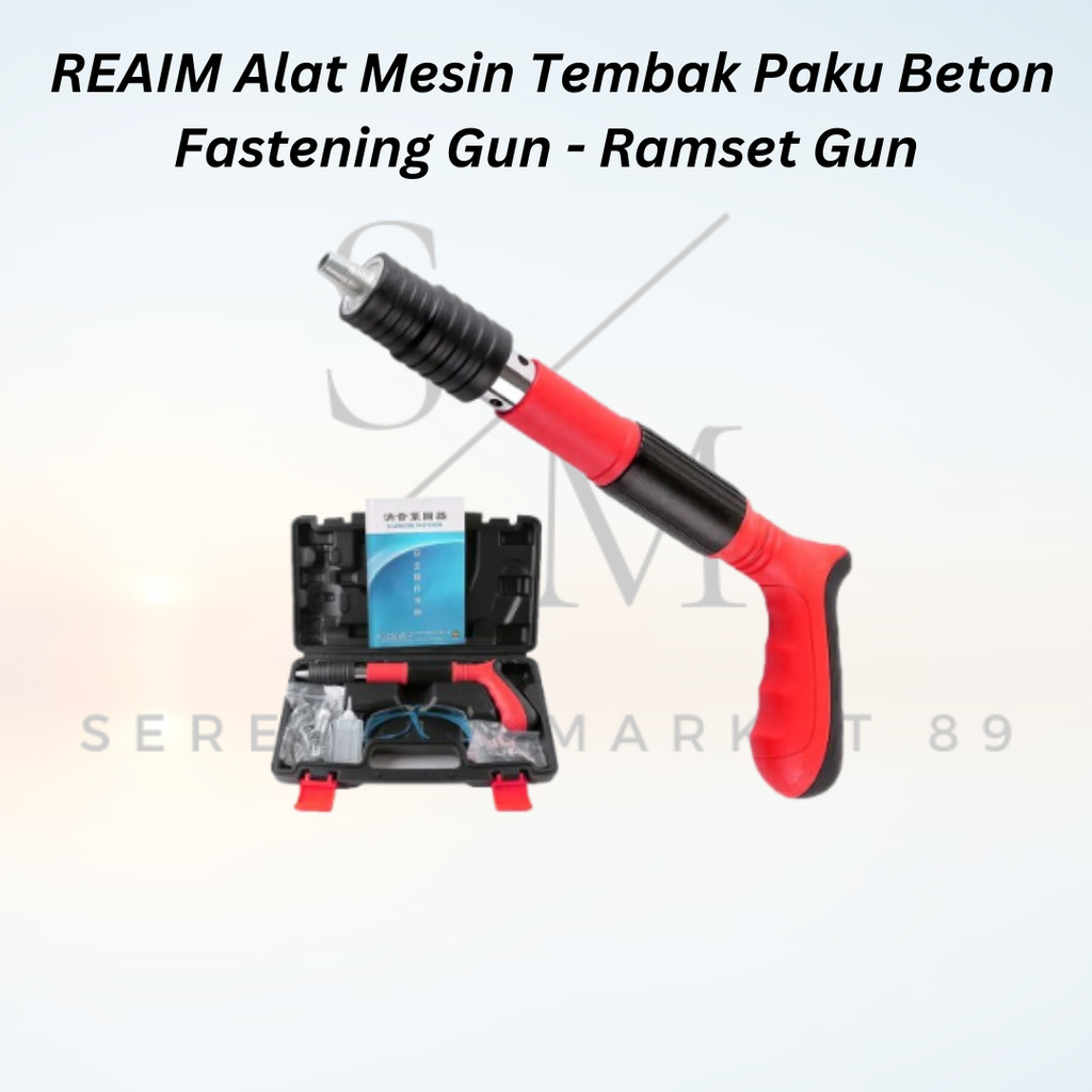 Jual REAIM Alat Mesin Tembak Paku Beton Fastening Gun - Ramset Gun ...