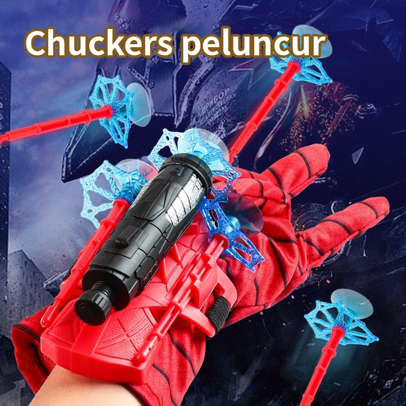 Jual SPIDERMAN TOYS Mainan Anak Spider Super Hero Peluncur Pergelangan ...