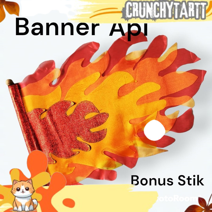 Jual READYY Banner Flag Bendera Api Panji Alat Tari Tamborin Gereja ...