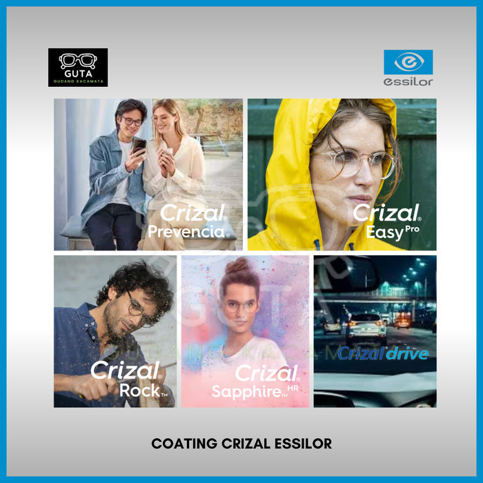 Jual Lensa Kacamata Essilor Crizal Easy Pro Index 1.56 Finish Single ...