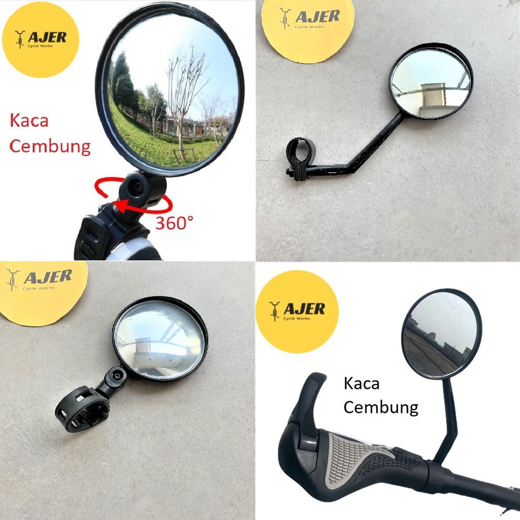 Jual Spion sepeda BikeFix jepit Stang adjustable blindspot mirror ...