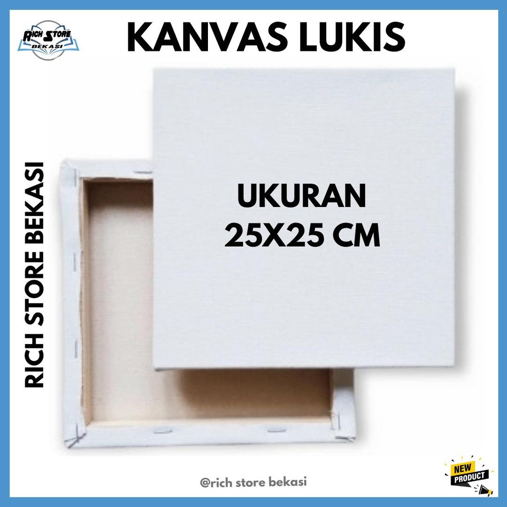 Jual KANVAS LUKIS UKURAN 25X25 CM/KANVAS LUKIS UKURAN KECIL Painting ...