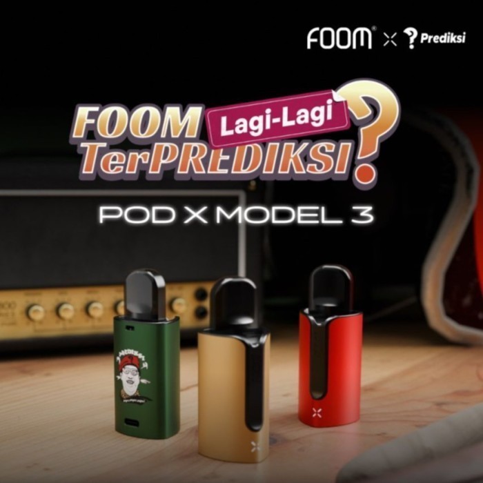 Jual Foom Pod X Model 3 by The Prediksi Bundling Liquid FOOM | Shopee ...