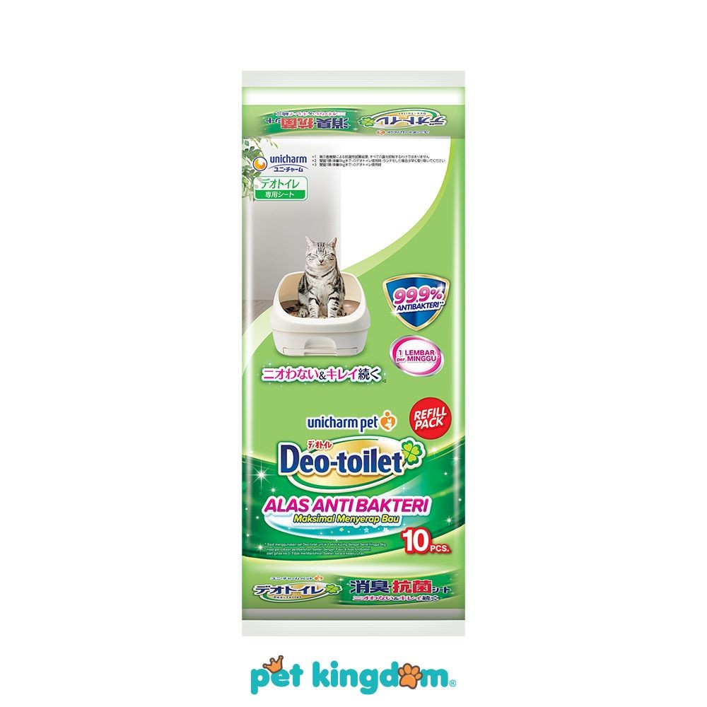 Jual Pet Kingdom Unicharm Pet Set 10 Pcs Deo Alas Antibakteri Toilet ...