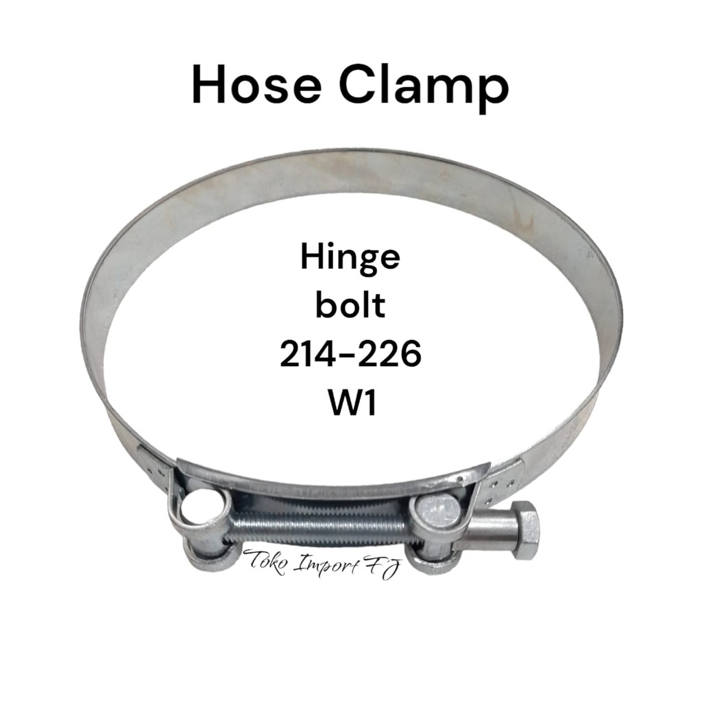 Jual Hose Clamp Hinge Bolt 214-226 mm W1 Klem Superior Stainless steel ...