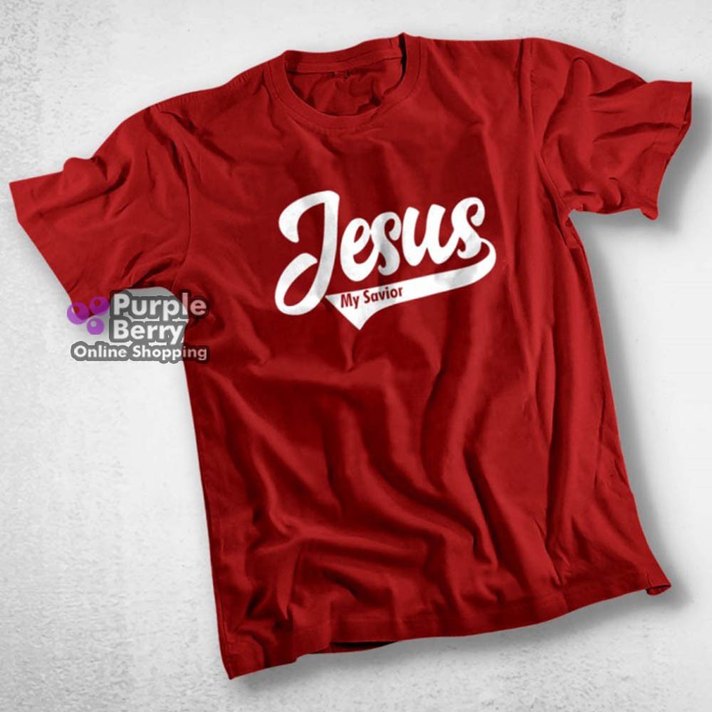 Jual Kaos Distro Rohani JESUS MY SAVIOR Baju Kristen Yesus Kristus ...