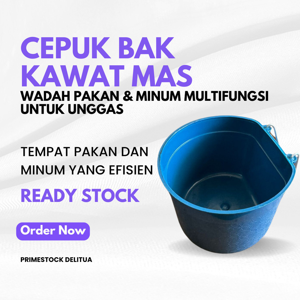 Jual Cepuk Bak Kawat Mas Wadah Pakan Minum untuk Burung, Ayam, Bebek ...