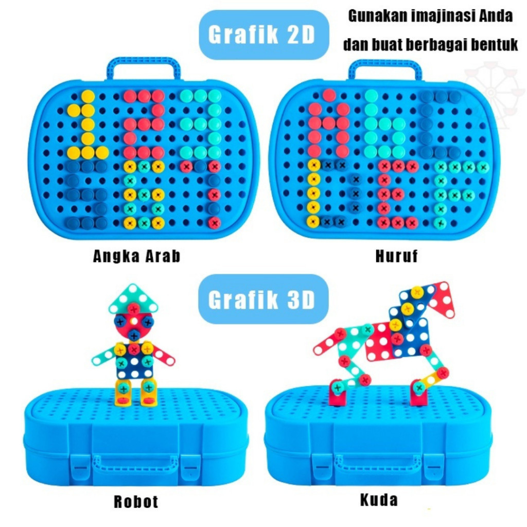 Jual Koper Tools Set Kotak Alat Simulasi Merakit Mainan Edukasi ...