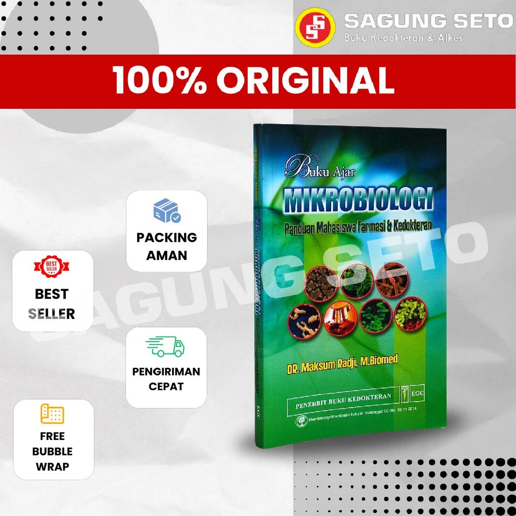 Jual BUKU AJAR MIKROBIOLOGI PANDUAN MAHASISWA FARMASI - DR. MAKSUM / EGC | Shopee Indonesia