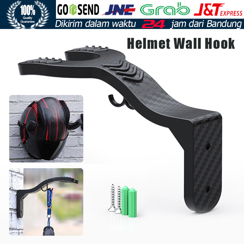 Jual Motorcycle Helmet Hook Rack / Gantungan Helm Dinding Serbaguna ...