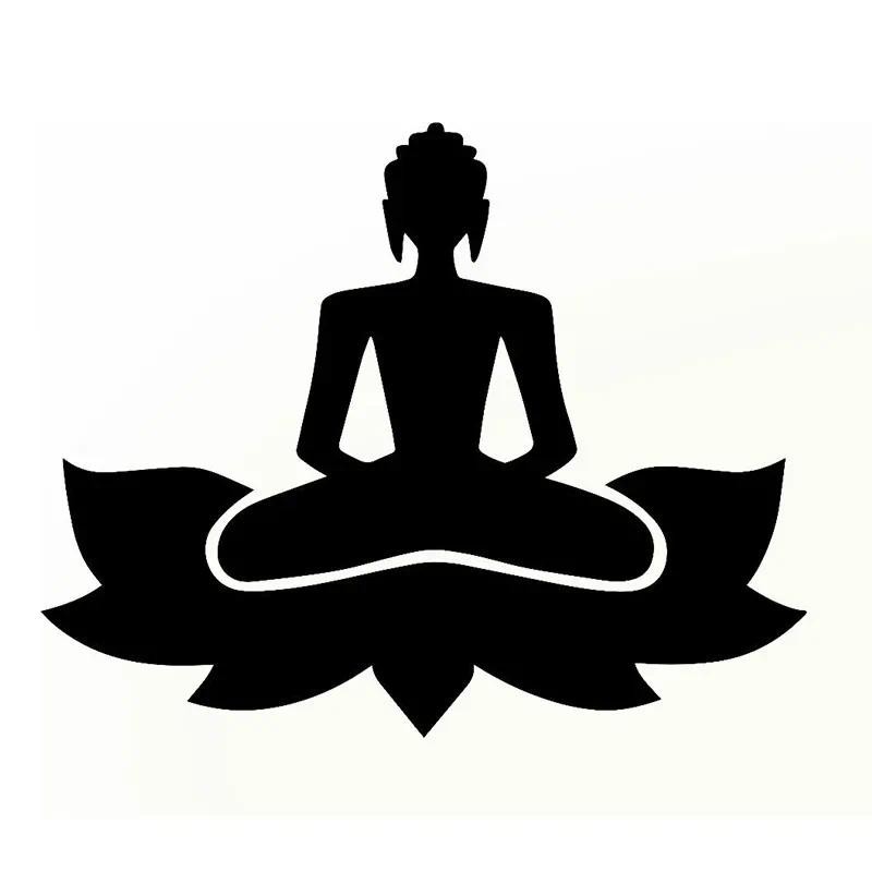Jual Car Sticker Personality Buddha Zen Yoga Vinyl Car Motorcycle ...