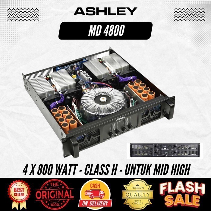 Jual Power 4 Channel Ashley MD 4800 Original | Shopee Indonesia