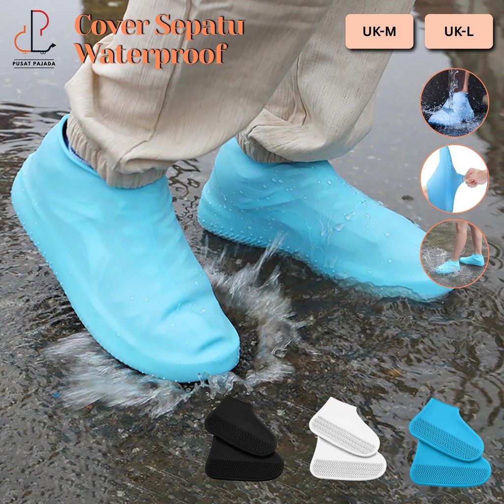 Jual Cover Sepatu Sarung Pelindung Sepatu Karet Silikon Anti Air Jas ...