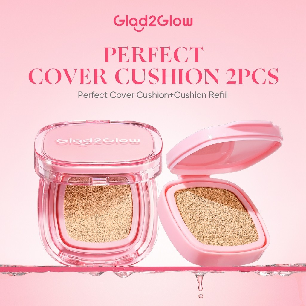 Jual [ Toko Resmi ]Glad2Glow Perfect Cover Cushion | Oil-Control matte ...