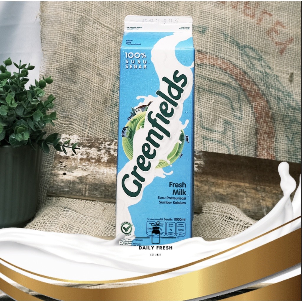 Jual GREENFIELDS FRESH MILK 1 LITER | Shopee Indonesia