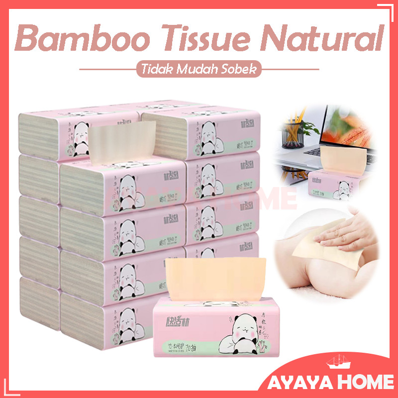 Jual Bamboo Tissue Natural/Tisu Travel Bambu/ Tisu Travel Bambu 70 ...