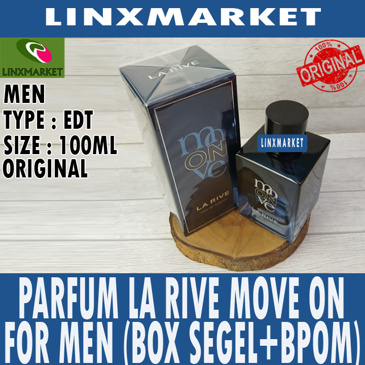 Jual LA RIVE MOVE ON FOR MEN EDT FOR MEN 100ML (BOX SEGEL+BPOM ...