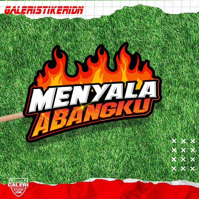 Jual STIKER MENYALA ABANGKU PRIN CUT STIKER VIRAL STIKER HELM STIKER ...