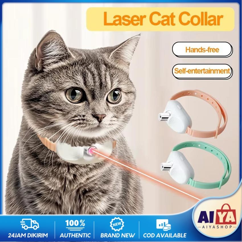 Jual Smart Cat Laser Collar Tease Cat Collar Lase Automatically Mainan ...