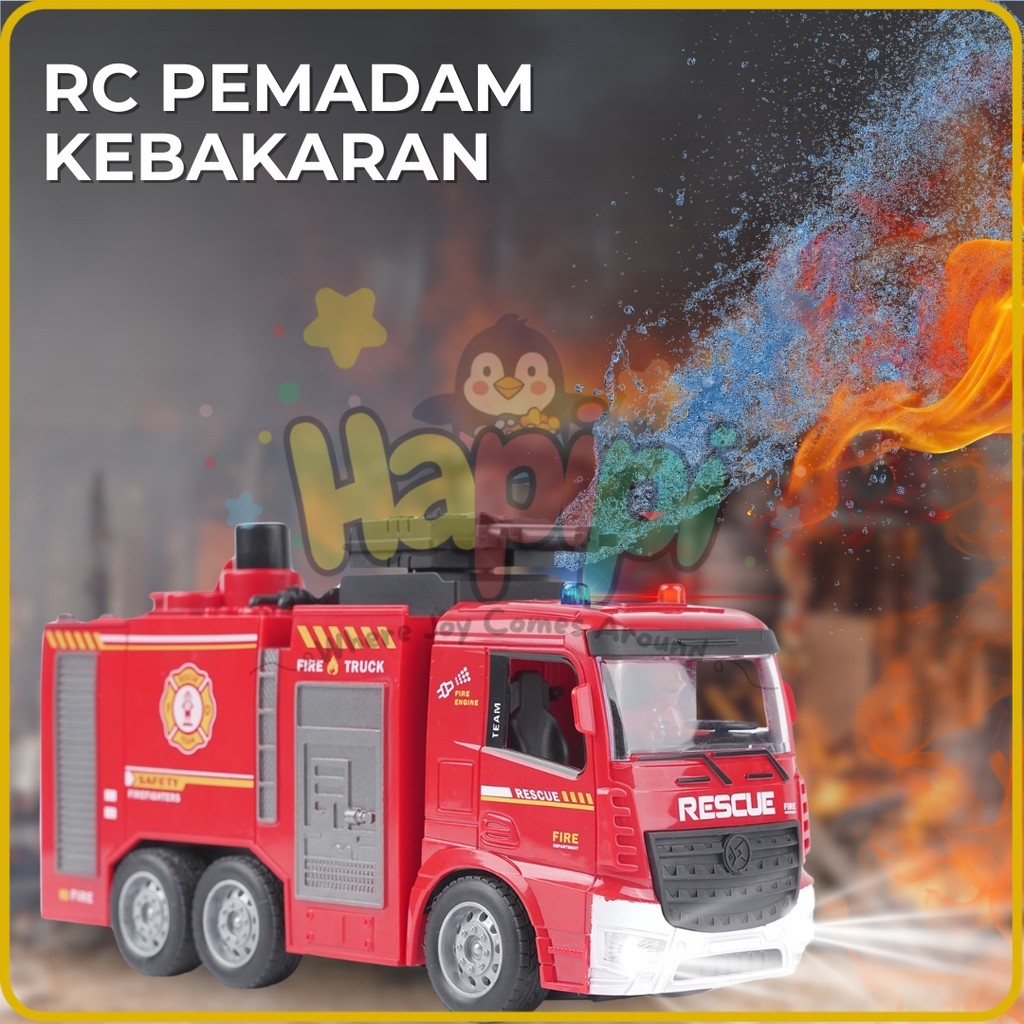 Jual Remote Control Pemadam Kebakaran Truk Damkar Truck 4 OR 5 Fungsi ...