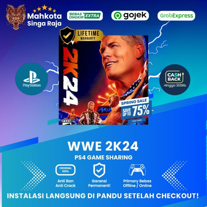 Jual WWE 2K24 - PS4 - PlayStation4 Game Sharing | Shopee Indonesia