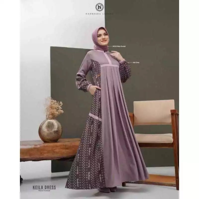 Jual Kayla Dress Kekinian - Gamis Crinkle Airflow Premium Model Simple ...