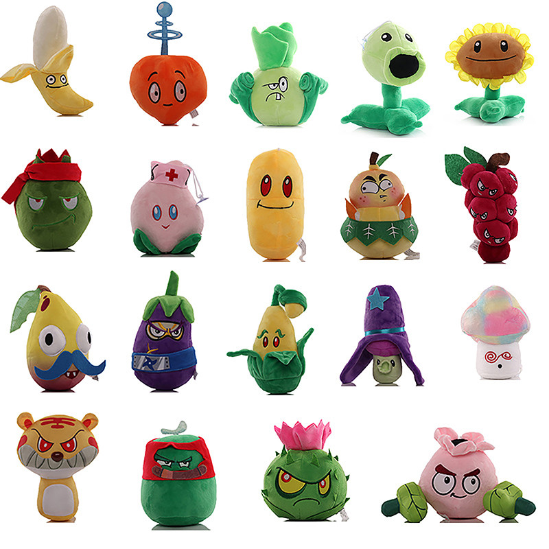 Jual Plants vs Zombies Peashooter Plush Toy Doll Heavenly Peach ...