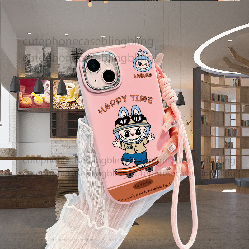 Jual [case+gelang]case labubu Bermain skateboard labubu Xiaomi Redmi ...