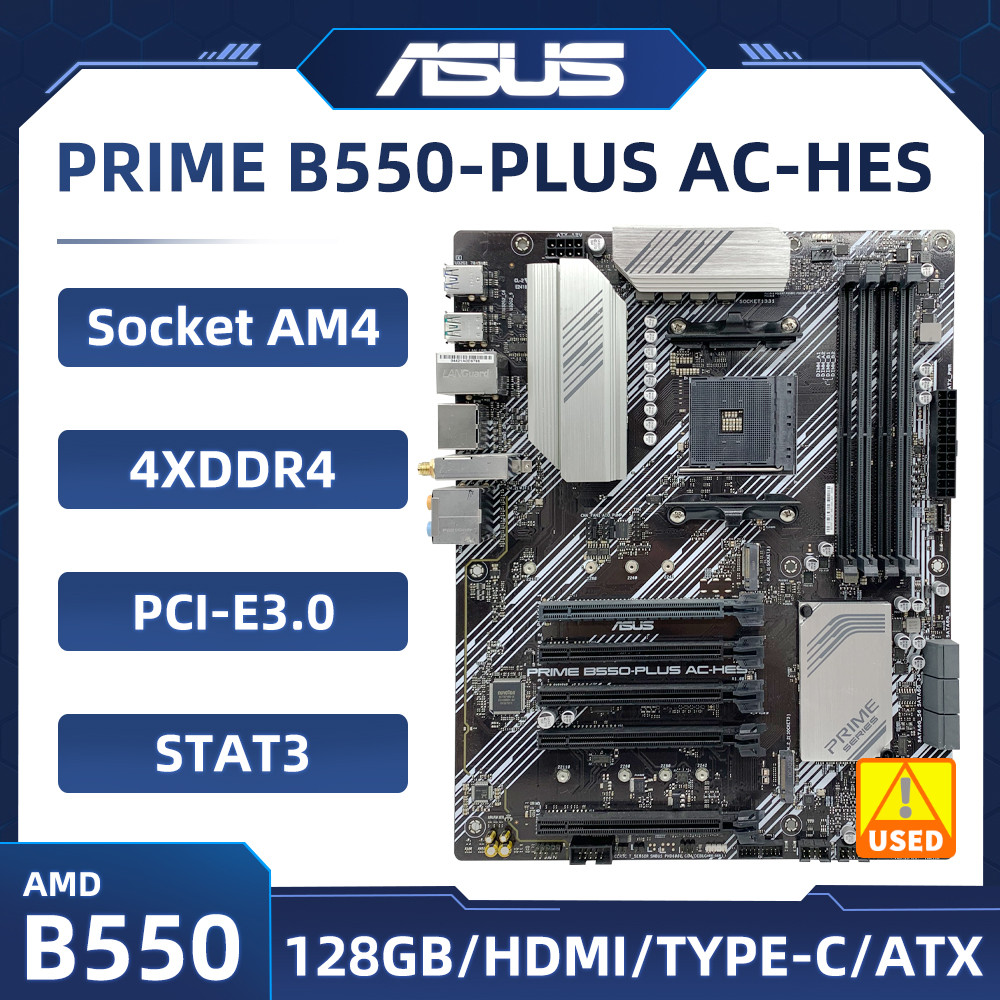 Jual ﻿ ASUS B550 B550M motherboard PRIME B550-PLUS AC-HES Socket AM4 ...