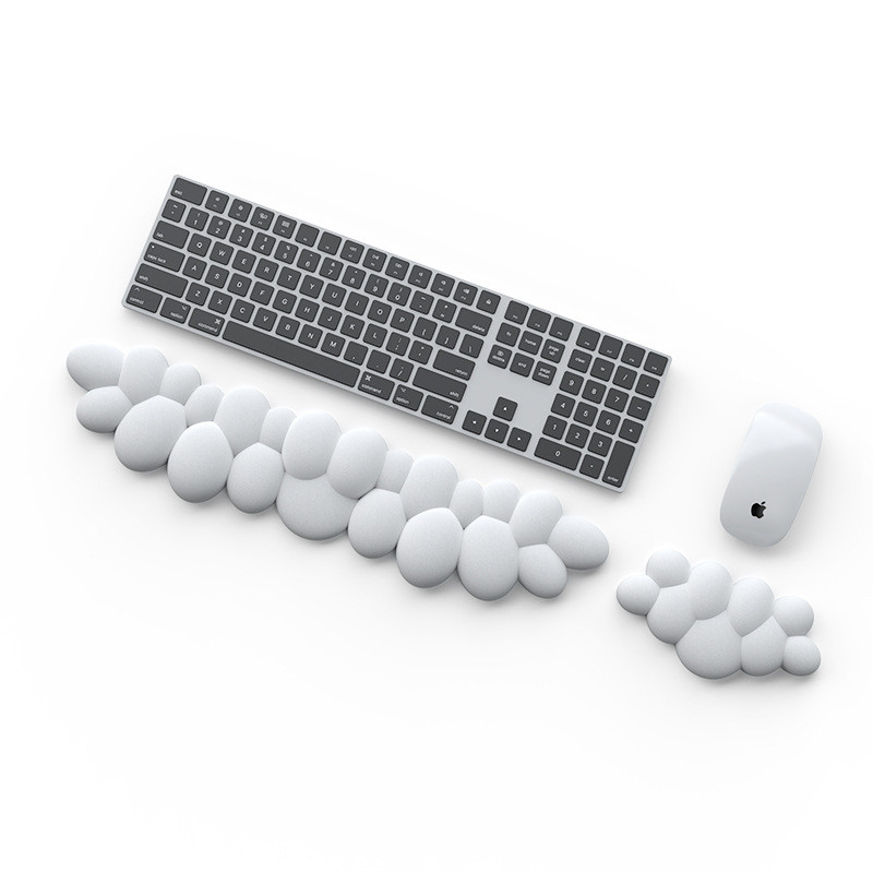 Jual Cloud Wrist Rest Keyboard Ergonomic Memory Foam for Keyboard and ...