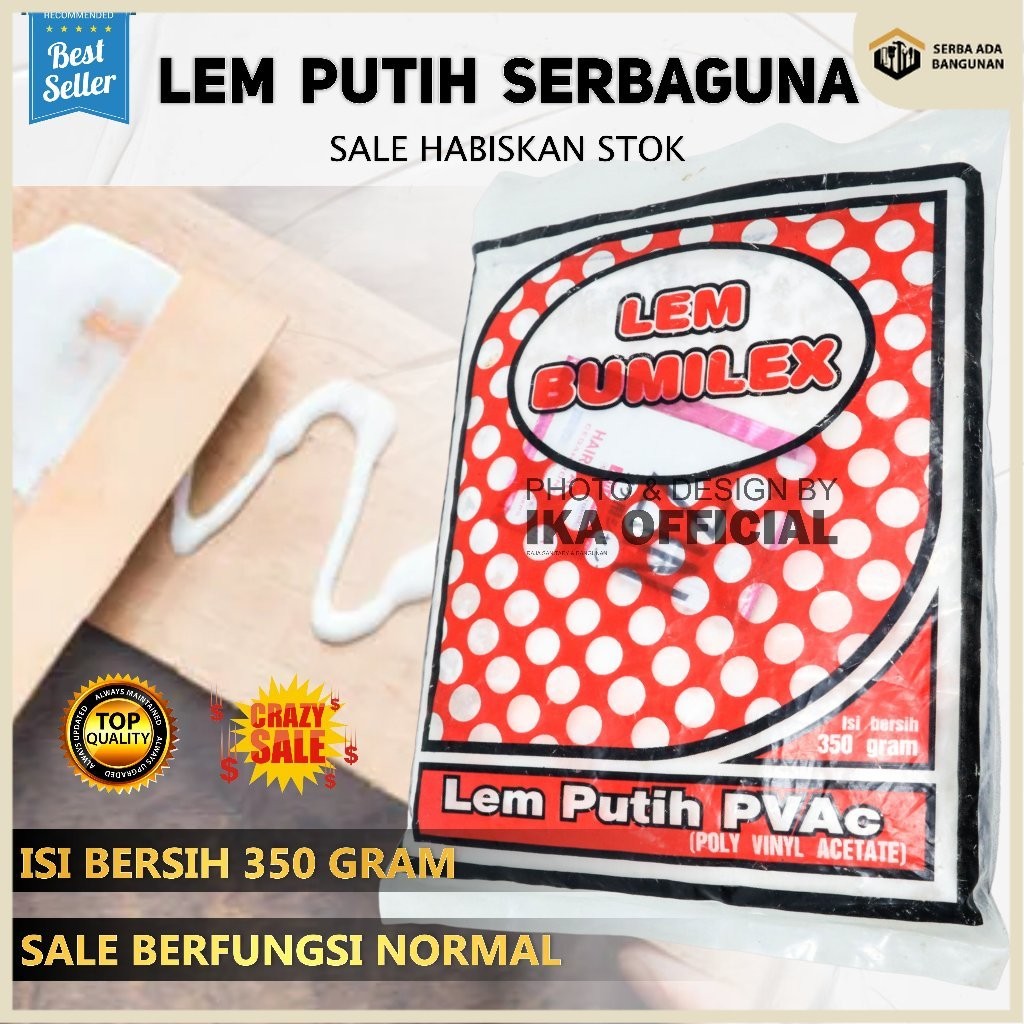 Jual CRAZY SALE Lem Putih PVAC / lem putih PVAC plamur kayu PVAC ...